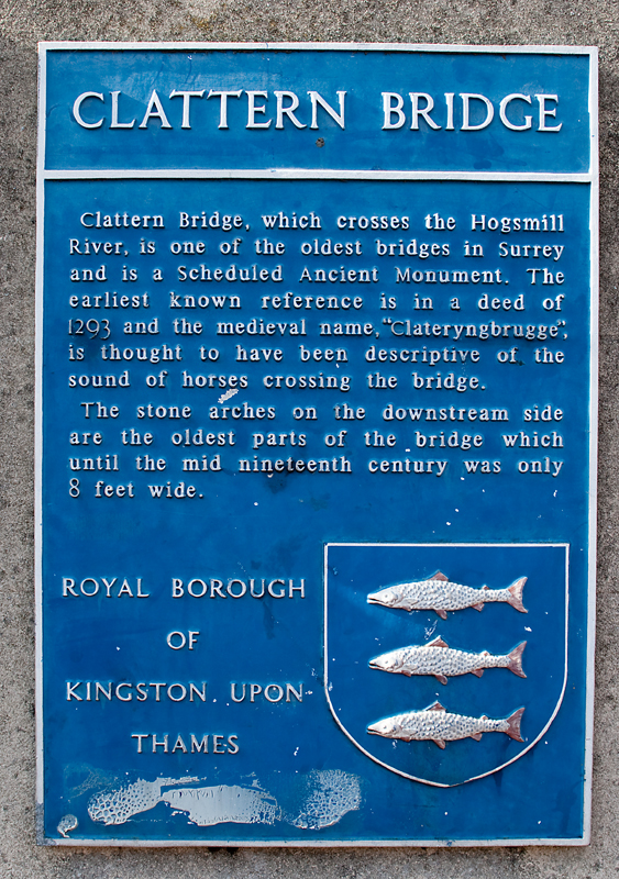 CLATTERN BRIDGE -A MEDIEVAL BRIDGE – KINGSTON UPON THAMES – A MEDIEVAL ...